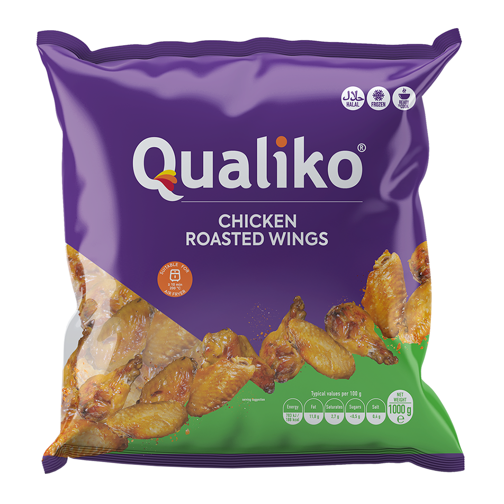 Roasted Chicken Wings - Qualiko. Frozen chicken meat