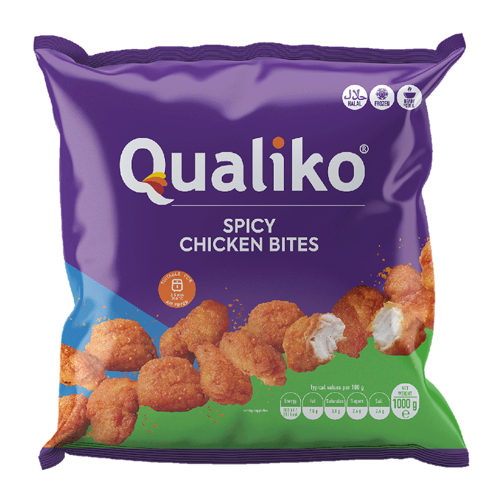Spicy Chicken Bites - Qualiko. Frozen chicken meat