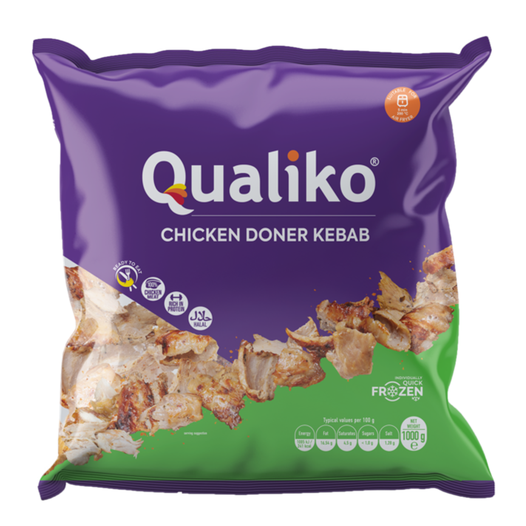 Doner Kebab - Qualiko. Frozen chicken meat
